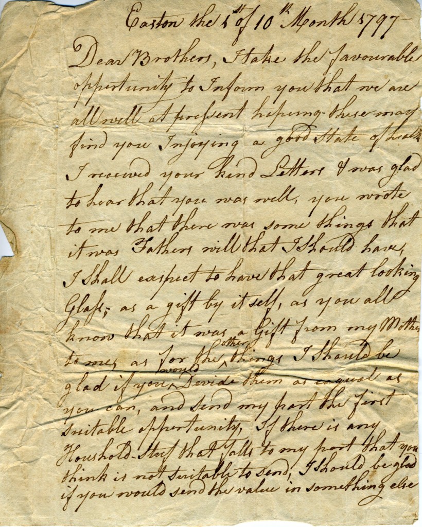 18th century voices - Westport Historical Society