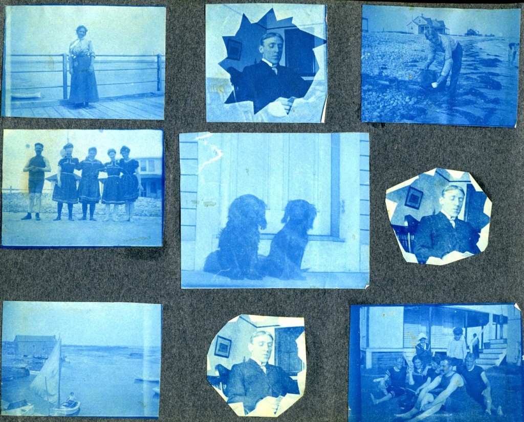 Photo album of cyanotypes - Westport Historical Society